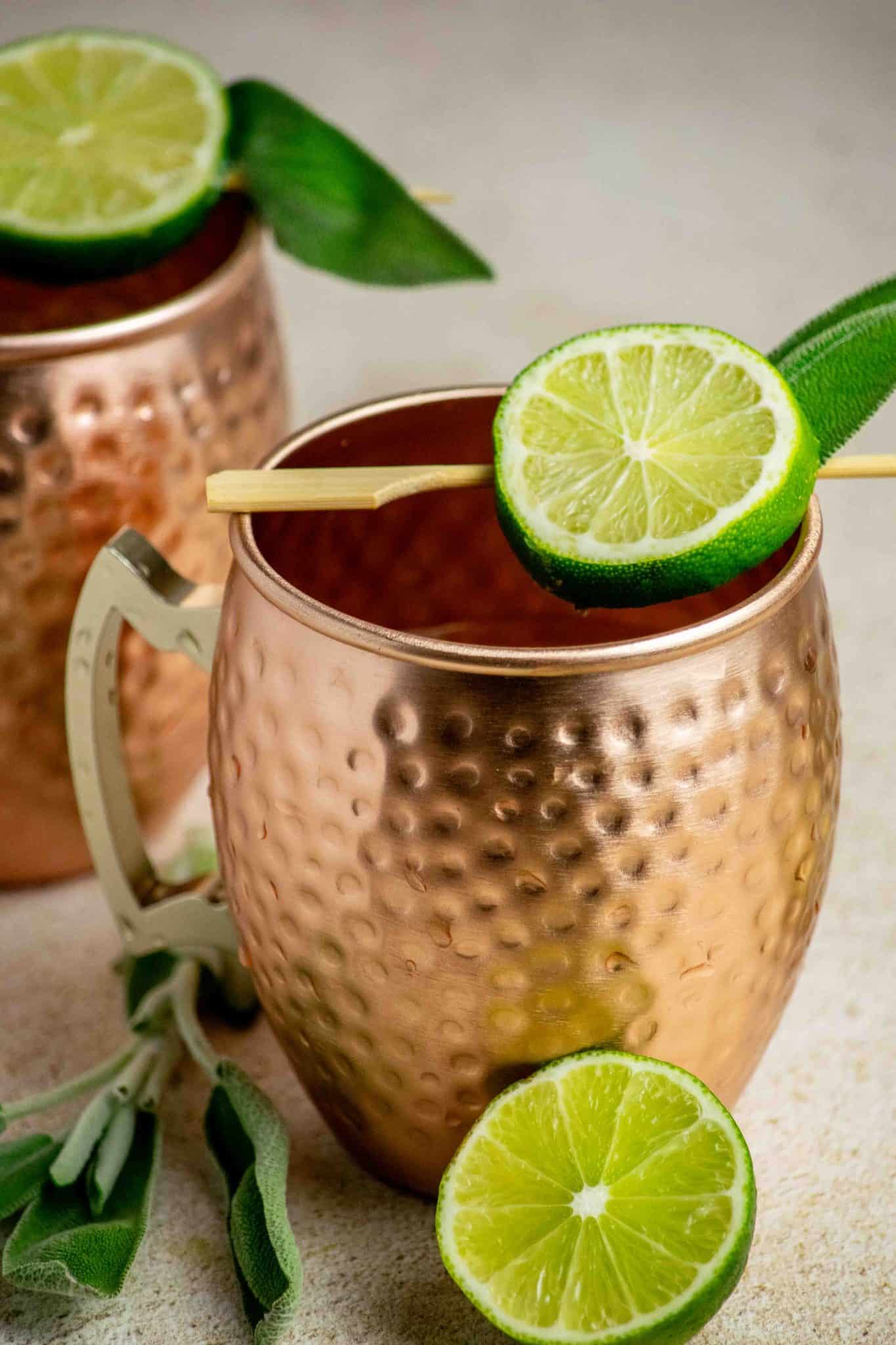 Smoky Sage Mexican Mule Cocktail Recipe (with Mezcal) : Jawns I Cooked