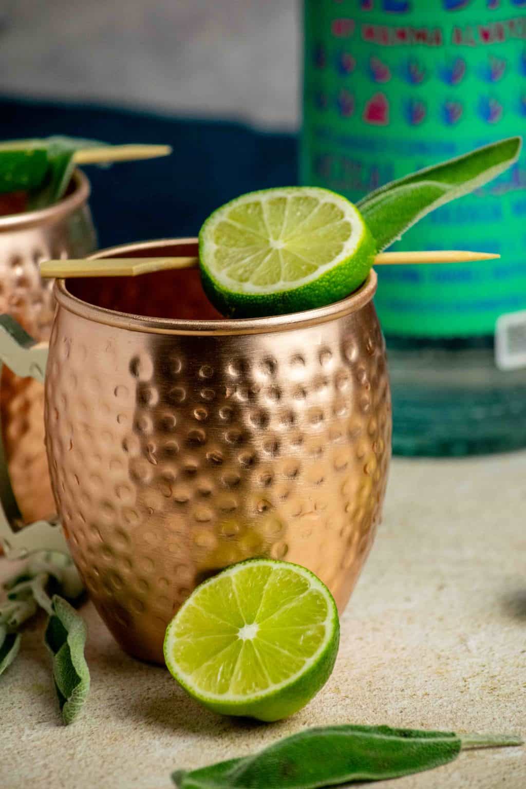 Smoky Sage Mexican Mule Cocktail Recipe (with Mezcal) : Jawns I Cooked
