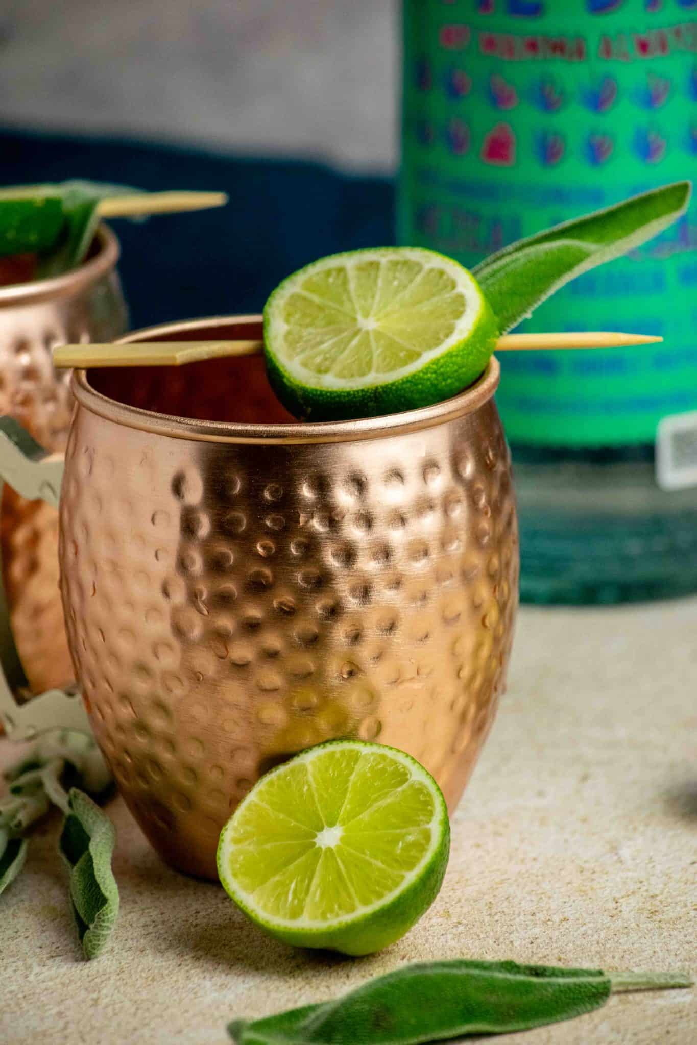 Smoky Sage Mexican Mule Cocktail Recipe (with Mezcal) : Jawns I Cooked