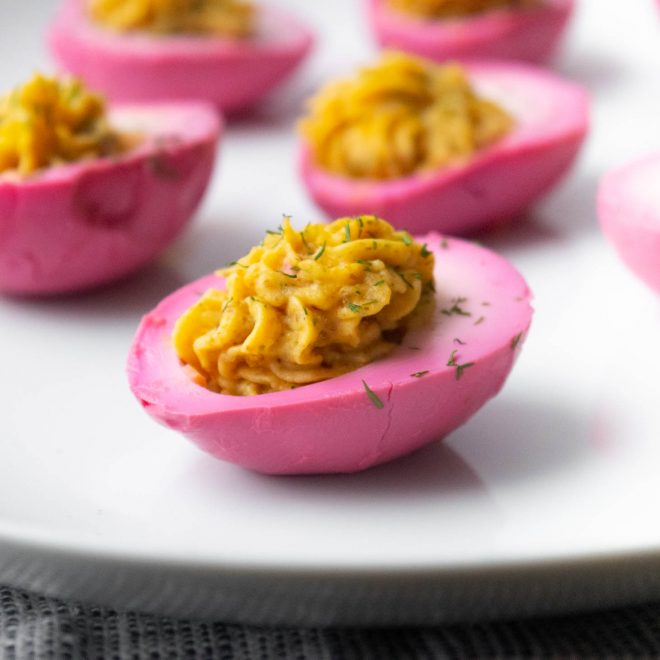 Pickled Beet Deviled Eggs : Jawns I Cooked