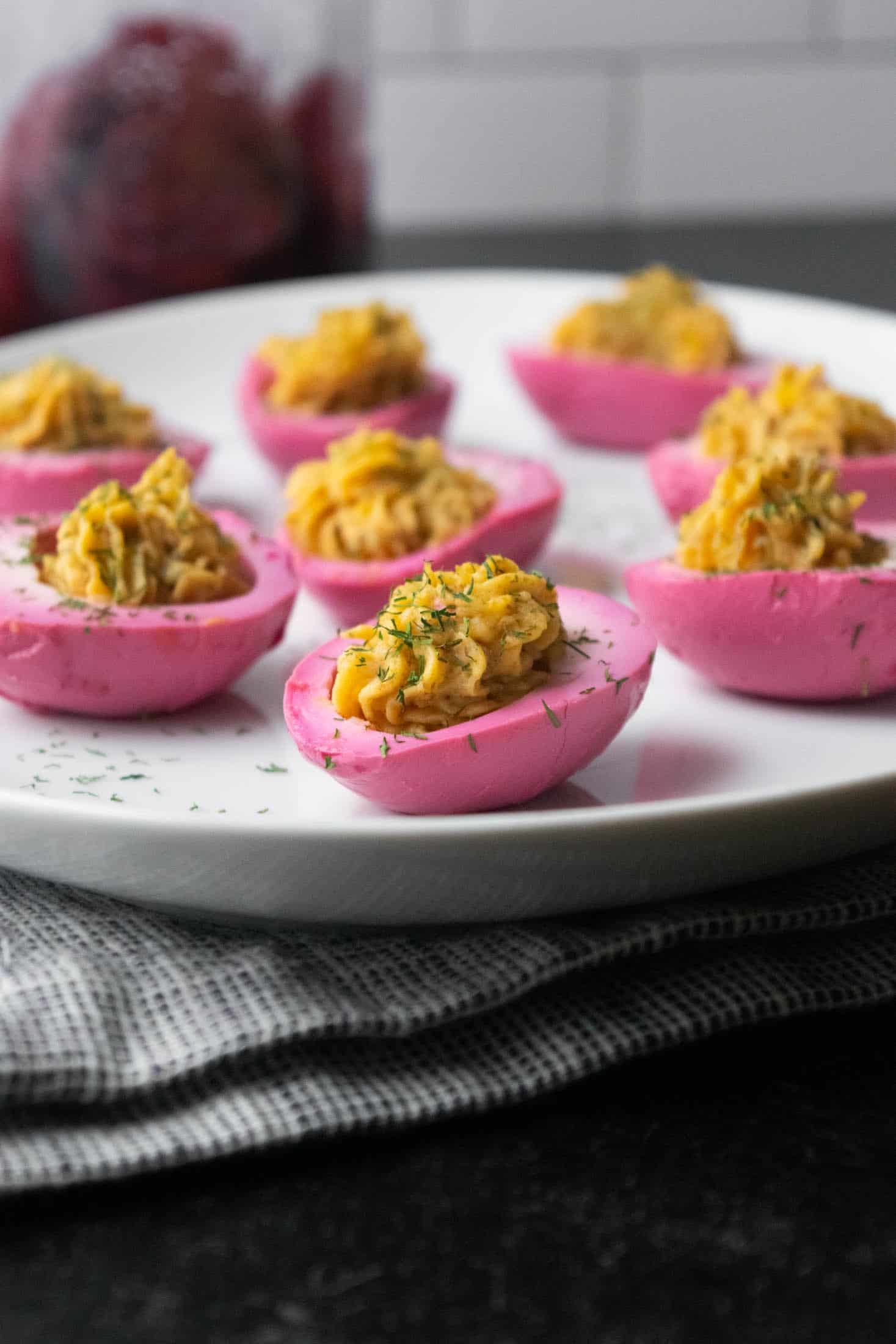 Pickled Beet Deviled Eggs : Jawns I Cooked