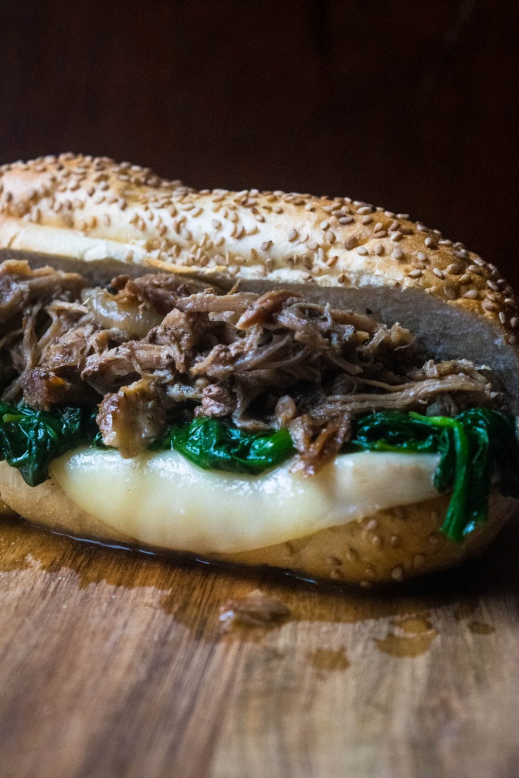 South Philly Slow Cooker Italian Shredded Pork Sandwich : Jawns I Cooked