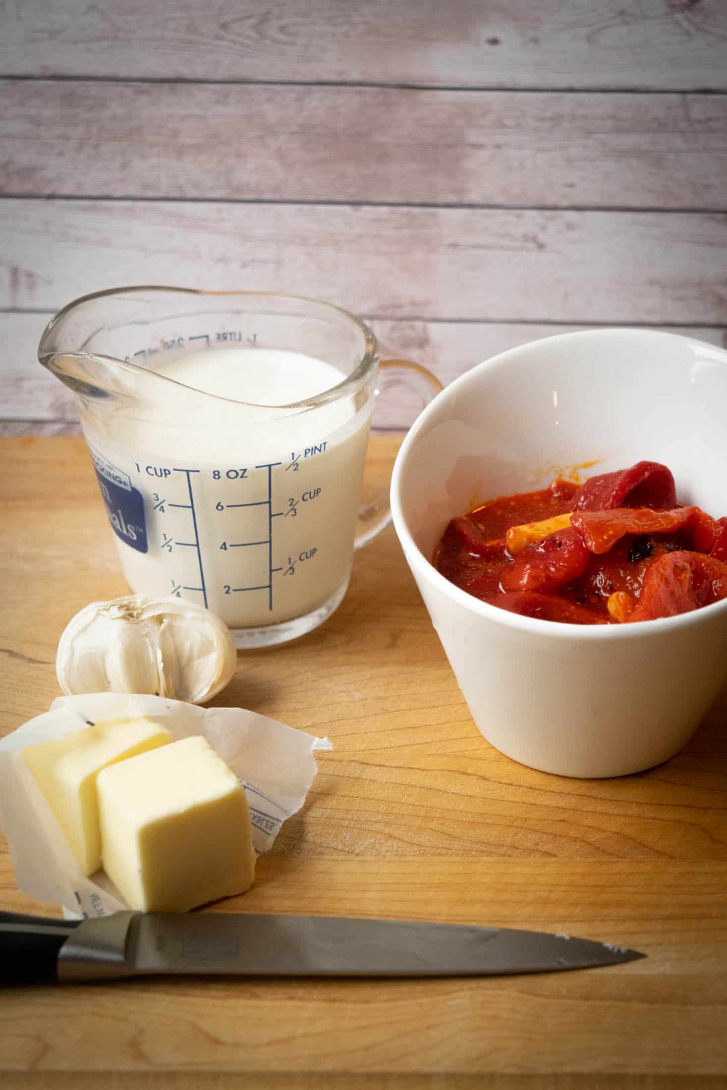 Roasted Red Pepper Cream Sauce - Jawns I Cooked