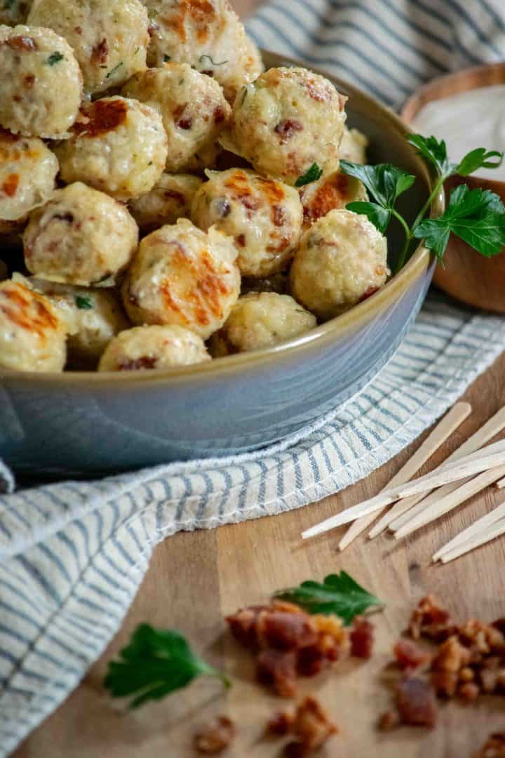 Baked Chicken Bacon Ranch Meatballs : Jawns I Cooked