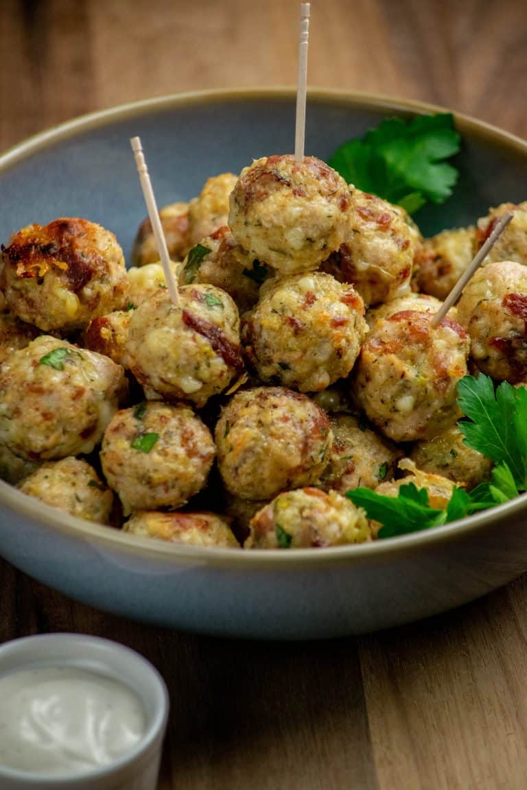 Baked Chicken Bacon Ranch Meatballs : Jawns I Cooked