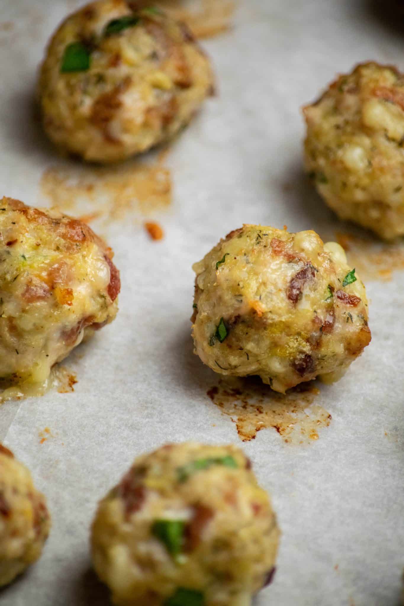 Baked Chicken Bacon Ranch Meatballs : Jawns I Cooked