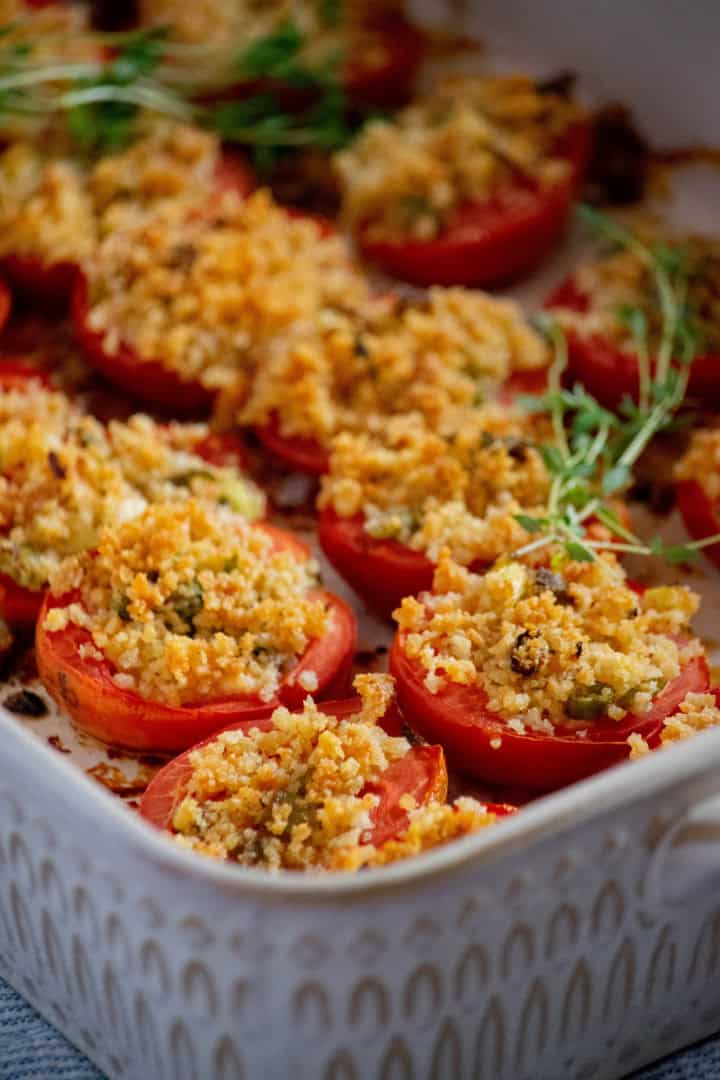 Roasted Stuffed Roma Tomatoes : Jawns I Cooked