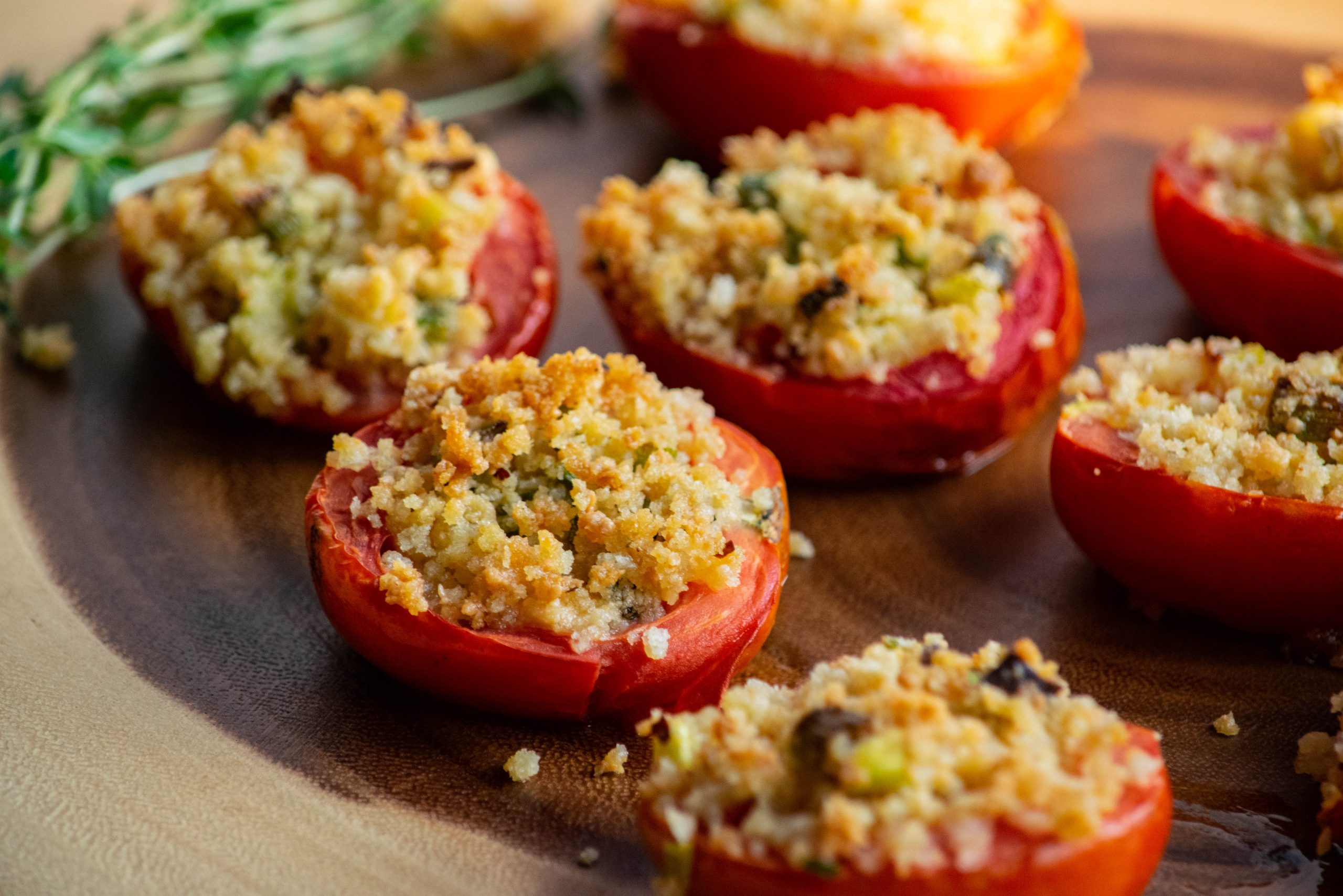 Roasted Stuffed Roma Tomatoes : Jawns I Cooked