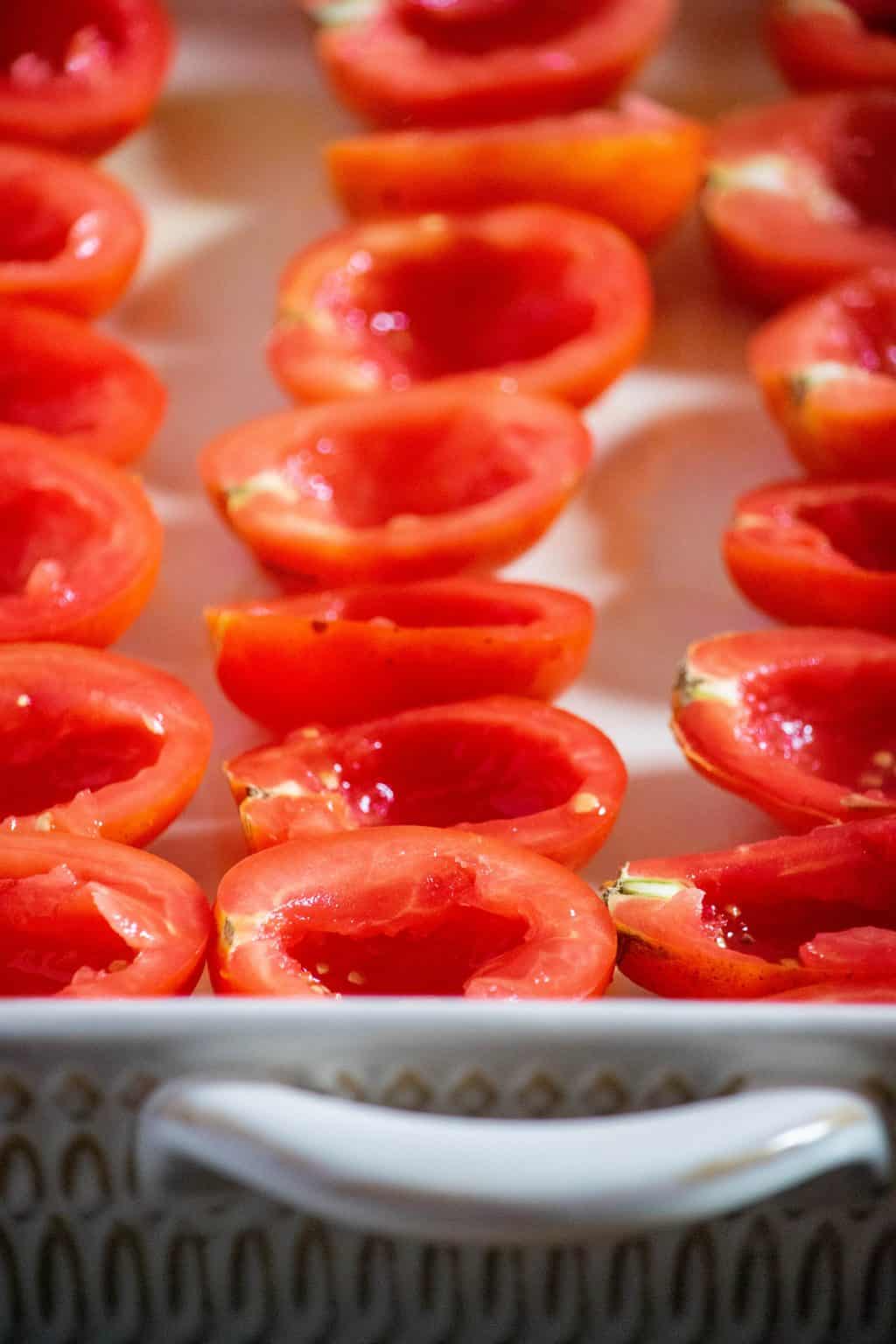 Roasted Stuffed Roma Tomatoes : Jawns I Cooked