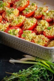 Roasted Stuffed Roma Tomatoes : Jawns I Cooked
