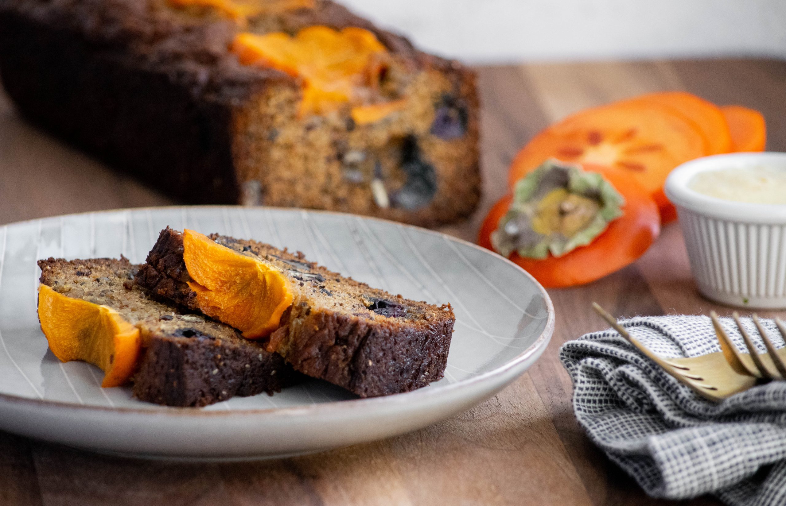 Persimmon Bread with Blueberry and Chia Seeds : Jawns I Cooked