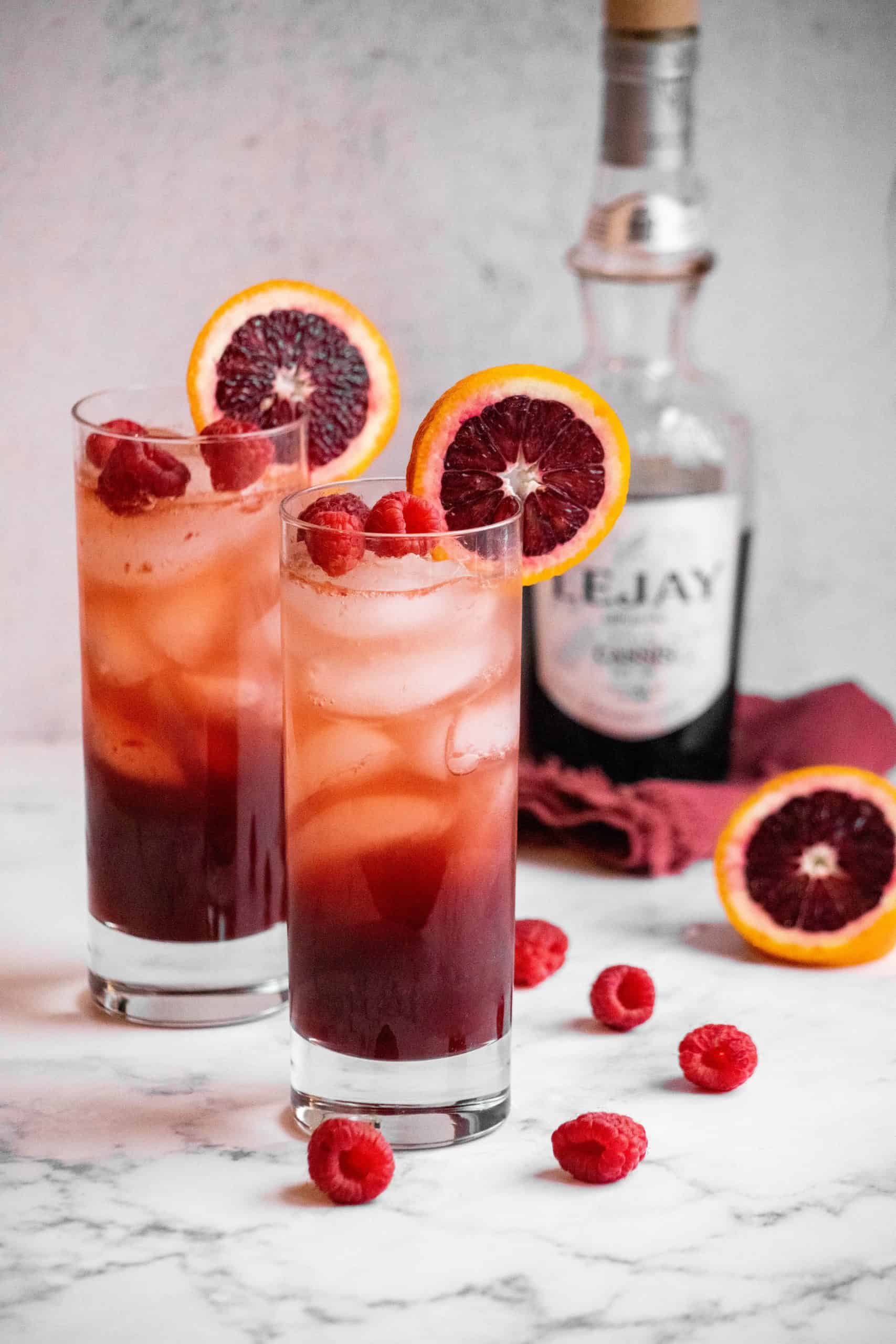 Raspberry Vodka Spritzer with Blood Orange : Jawns I Cooked