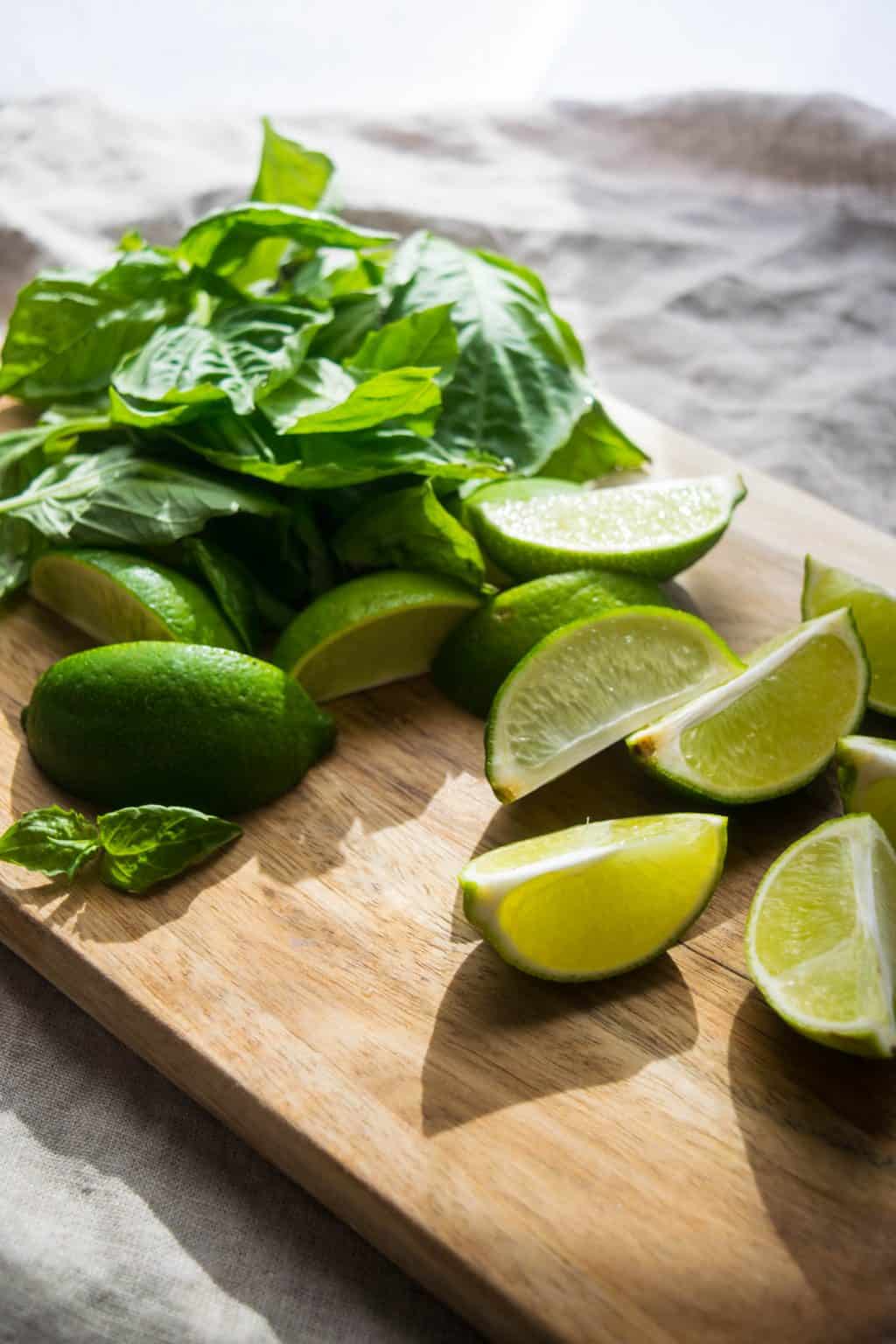 Brazilian Style Frozen Lemonade with Vodka and Basil : Jawns I Cooked