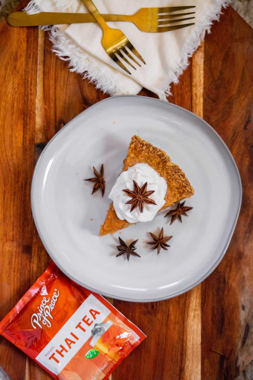 Thai Tea Custard Pie : Jawns I Cooked