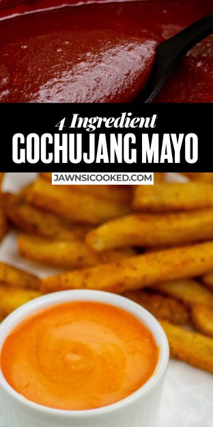 Spicy Korean Style Gochujang Mayo Sauce Recipe : Jawns I Cooked