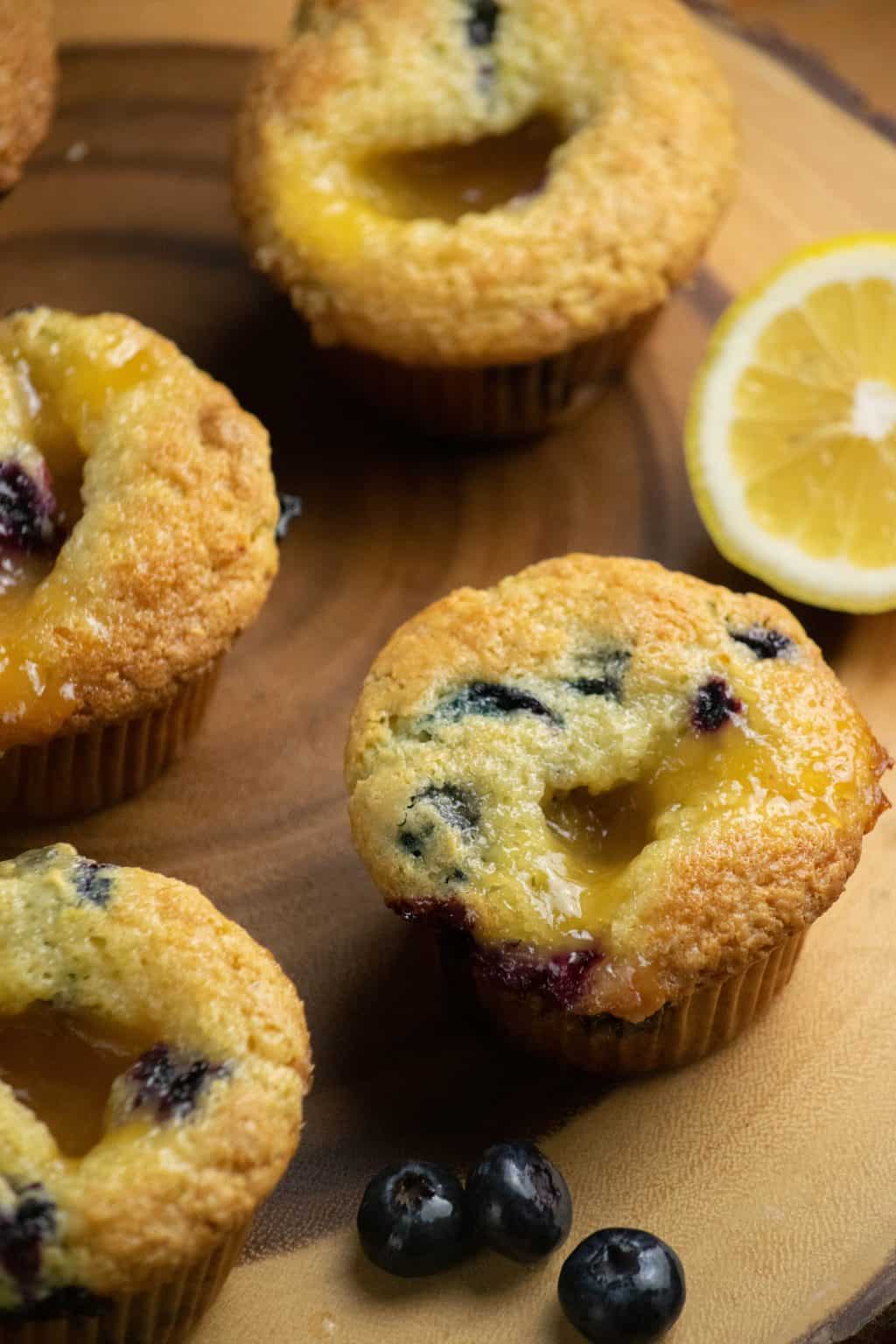 Blueberry Lemon Curd Muffins : Jawns I Cooked