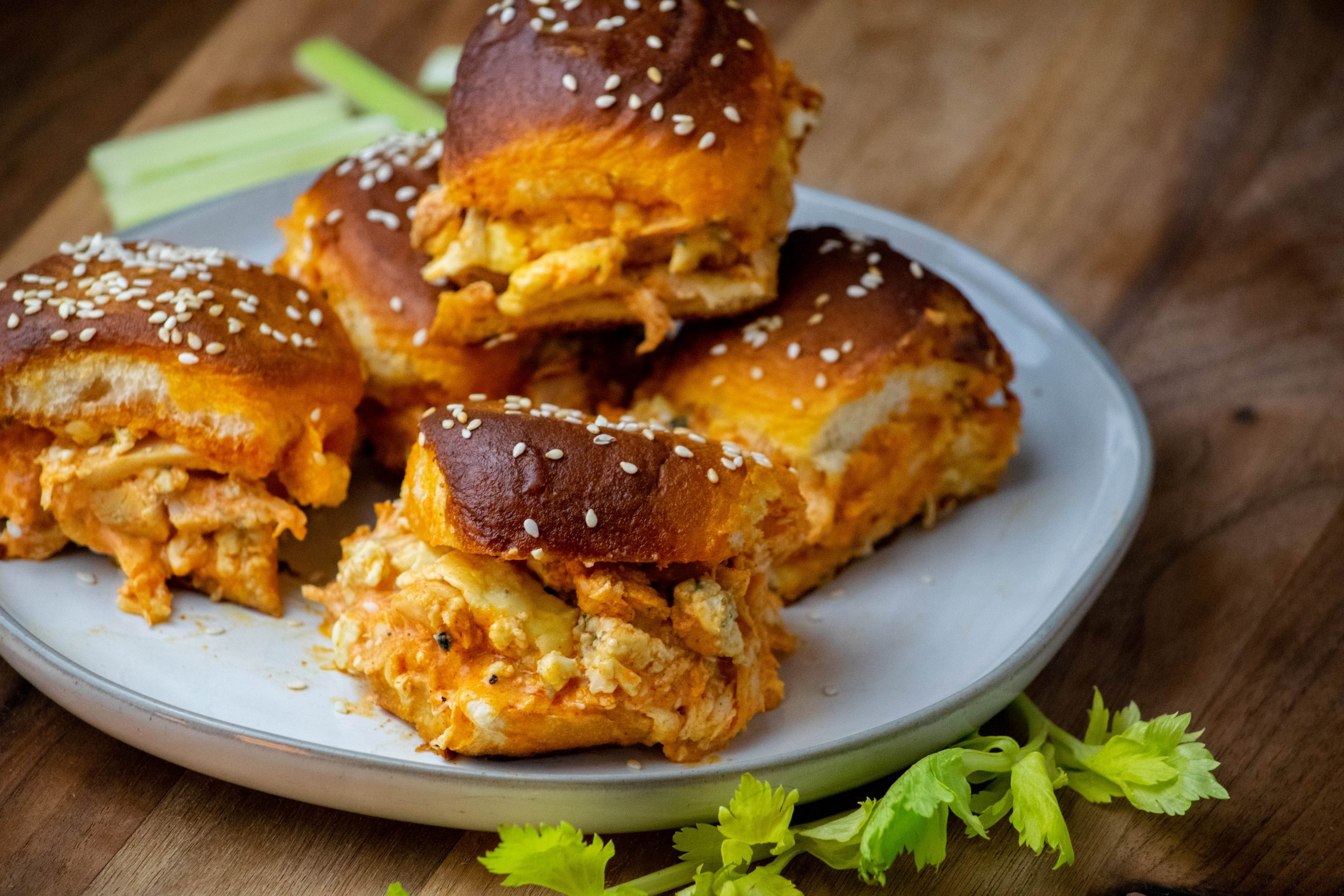 Easy Shredded Buffalo Chicken Sliders Recipe : Jawns I Cooked