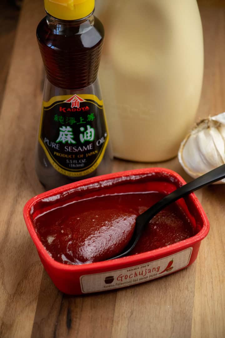 Spicy Korean Style Gochujang Mayo Sauce Recipe : Jawns I Cooked
