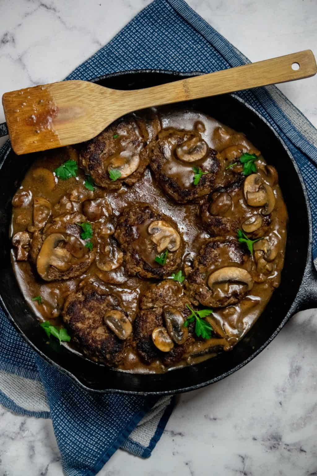 Moist Burger Steak Recipe with Mushroom Gravy : Jawns I Cooked