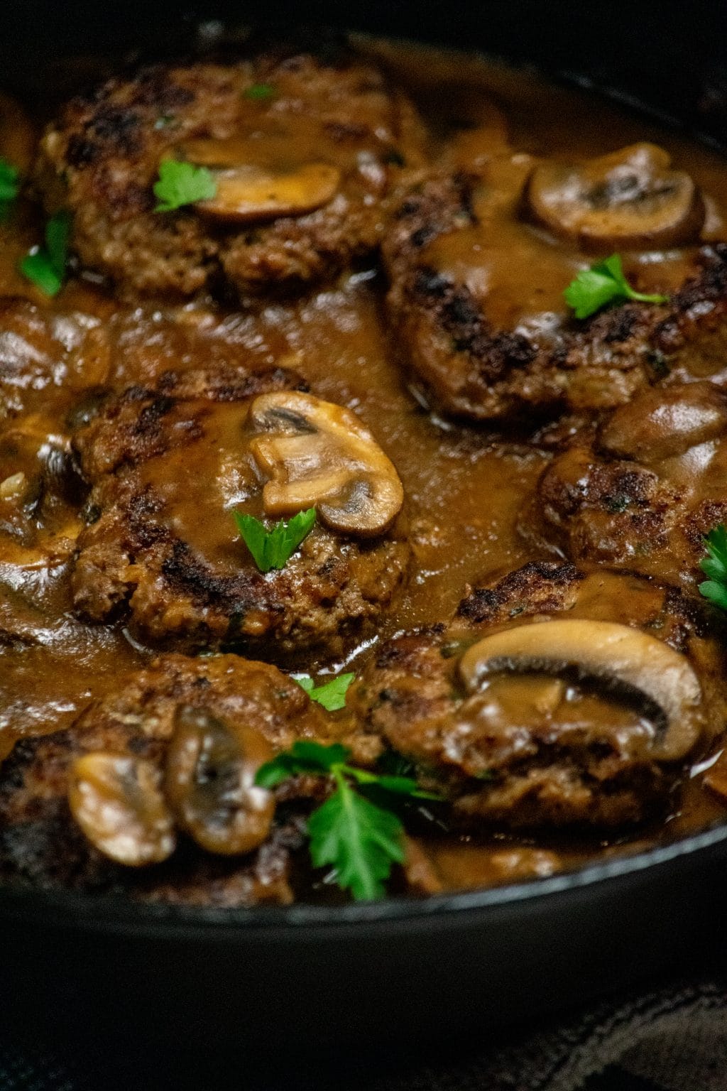 Moist Burger Steak Recipe with Mushroom Gravy : Jawns I Cooked