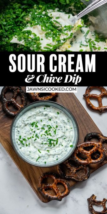 Easy Sour Cream and Chive Dip : Jawns I Cooked