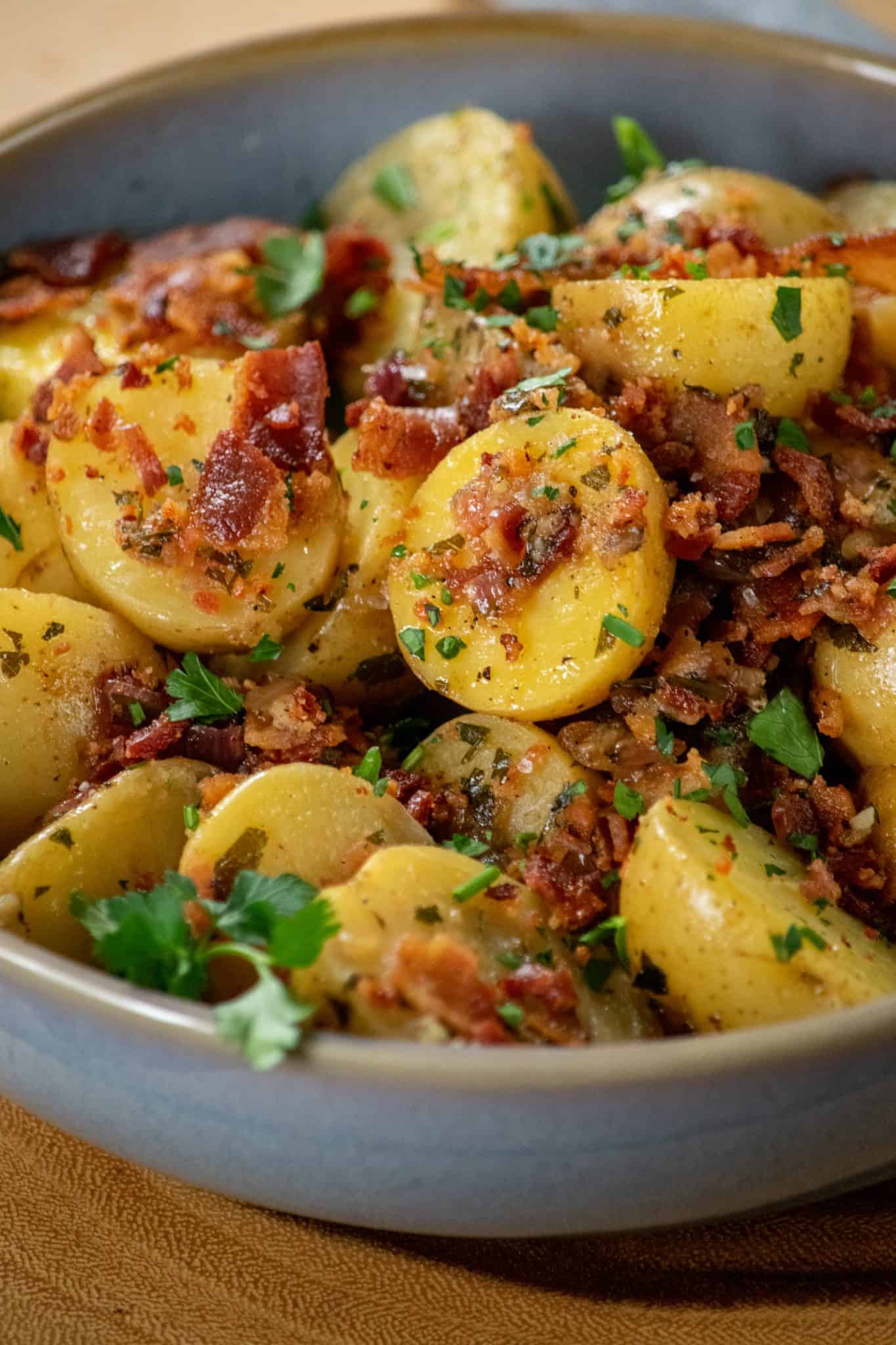 Best Warm Bacon Potato Salad (no mayo!) : Jawns I Cooked