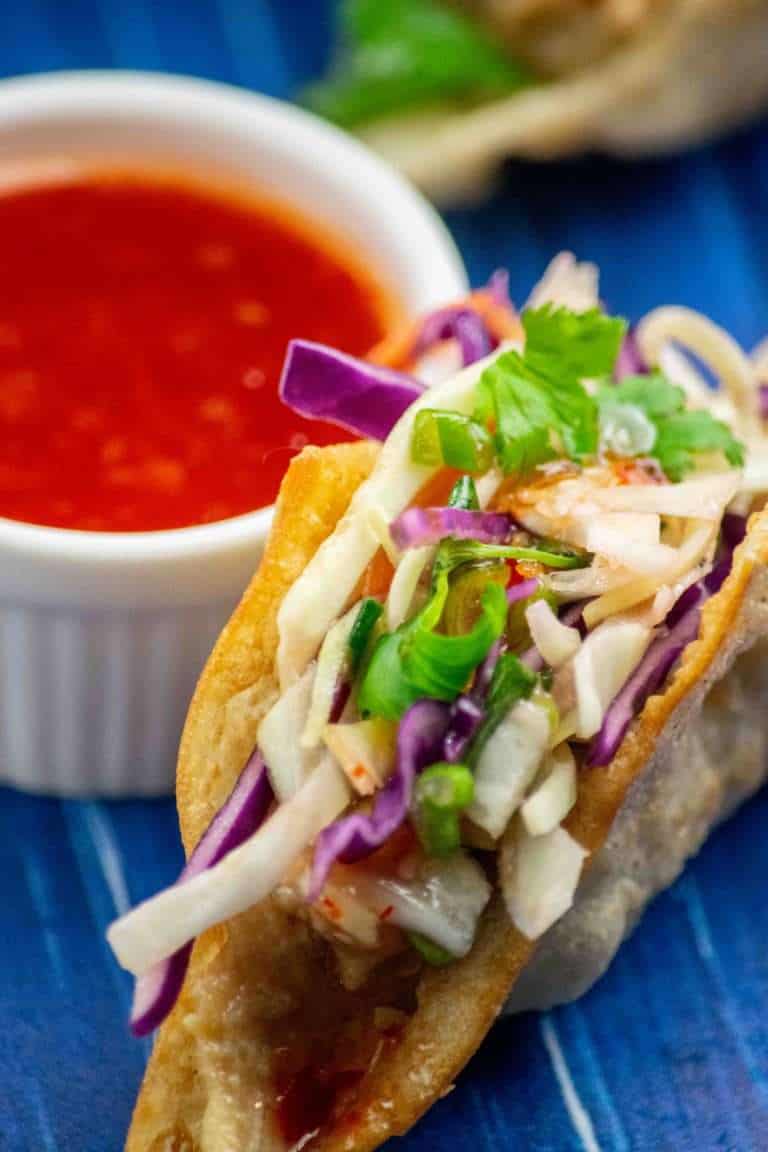 Copycat Crispy Applebee's Wonton Tacos Recipe : Jawns I Cooked