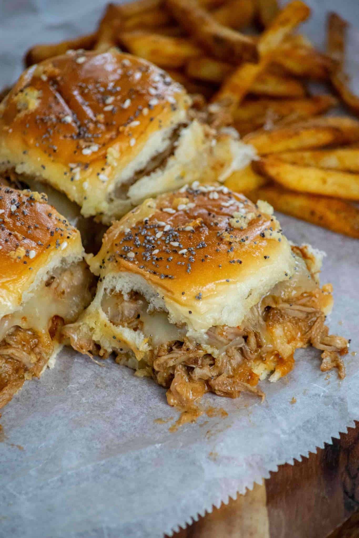 Easy BBQ Pulled Pork Sliders Recipe (with slow cooker pork) : Jawns I ...