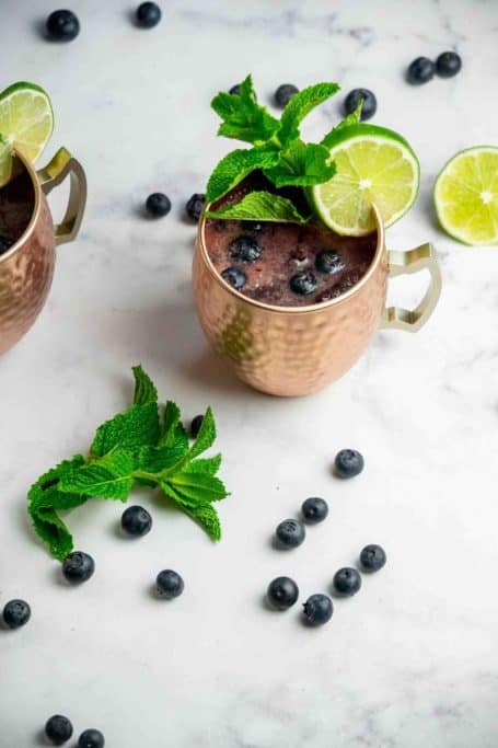 Blueberry Moscow Mule (cocktail recipe) : Jawns I Cooked