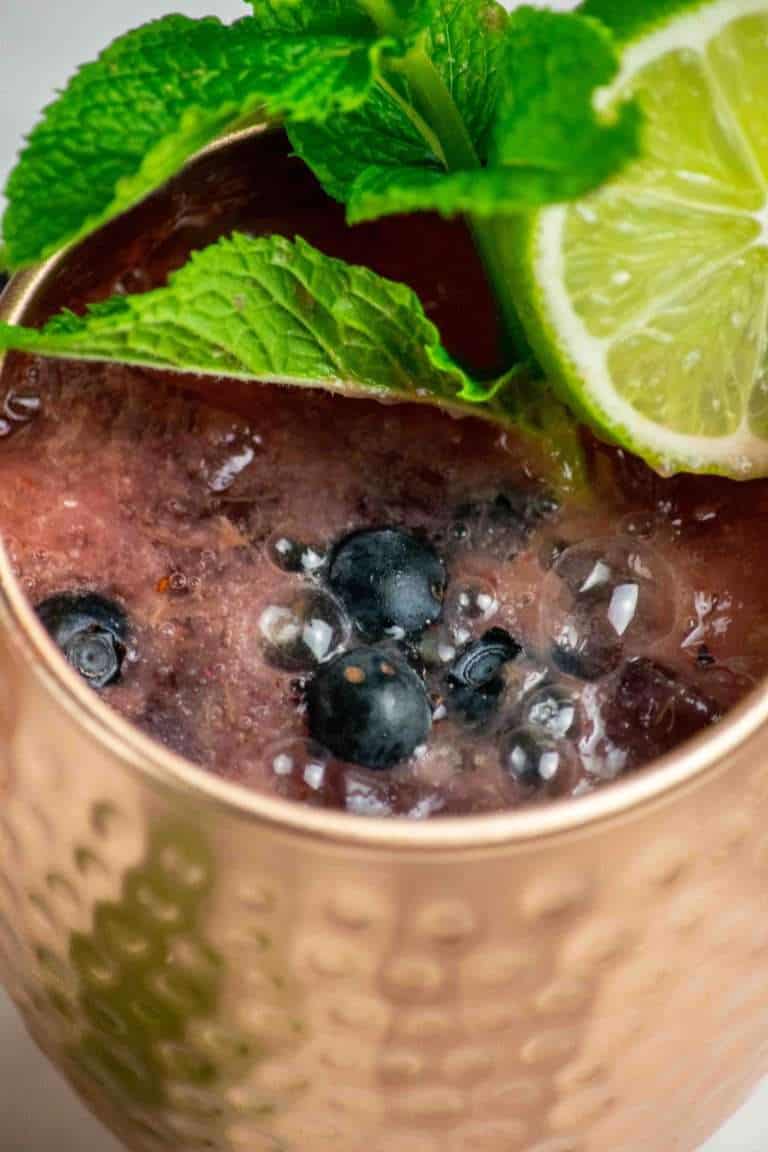 Blueberry Moscow Mule (cocktail recipe) : Jawns I Cooked