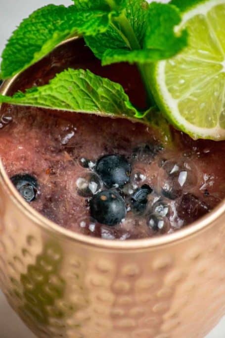 Blueberry Moscow Mule (cocktail recipe) : Jawns I Cooked