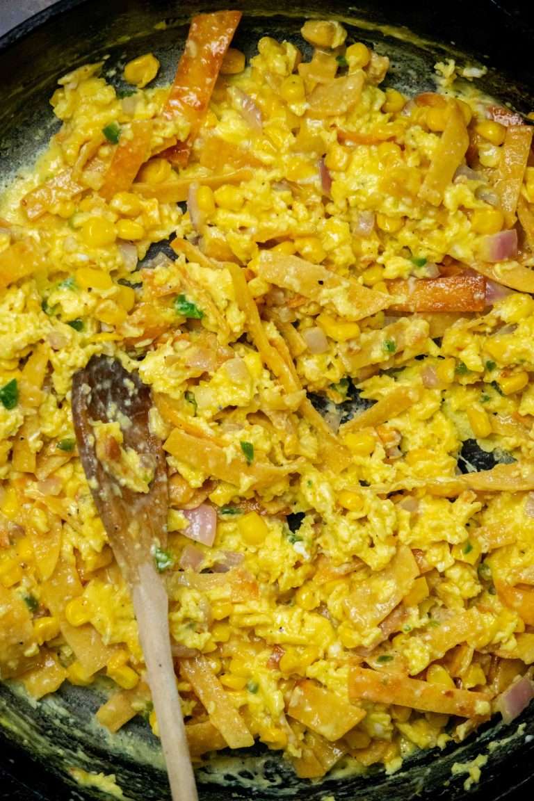 Easy Migas Recipe (Tex-Mex Scrambled Eggs and Tortillas) : Jawns I Cooked