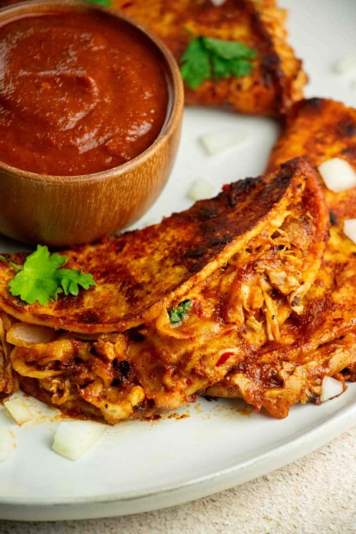 Easy Shredded Chicken Birria Tacos Recipe : Jawns I Cooked