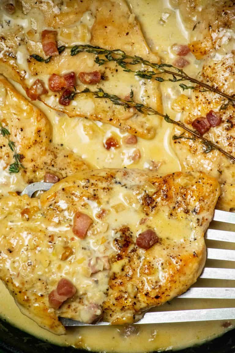 Tuscan Pancetta Chicken Breast in Garlic Cream Sauce : Jawns I Cooked