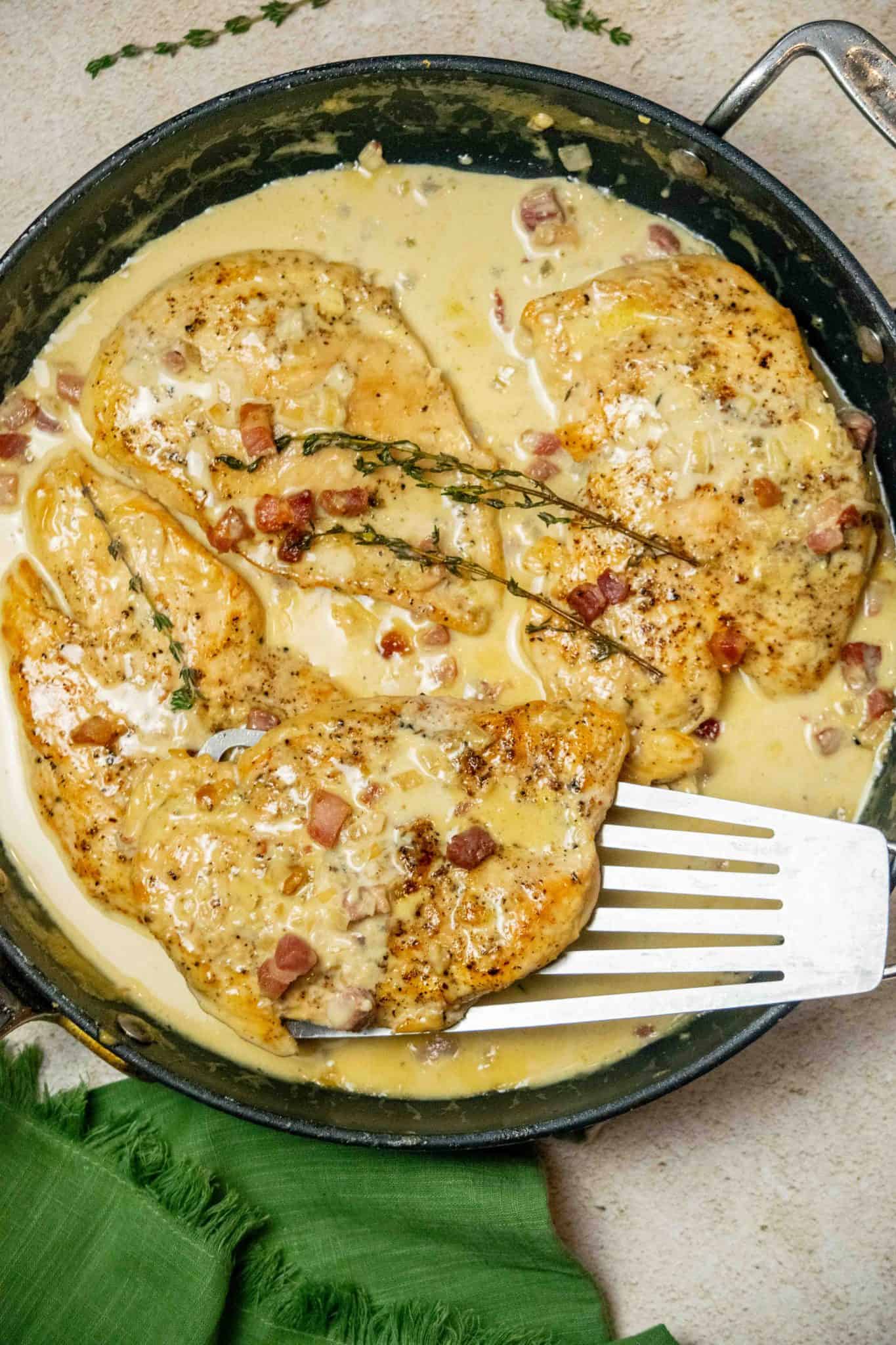 Tuscan Pancetta Chicken Breast in Garlic Cream Sauce : Jawns I Cooked