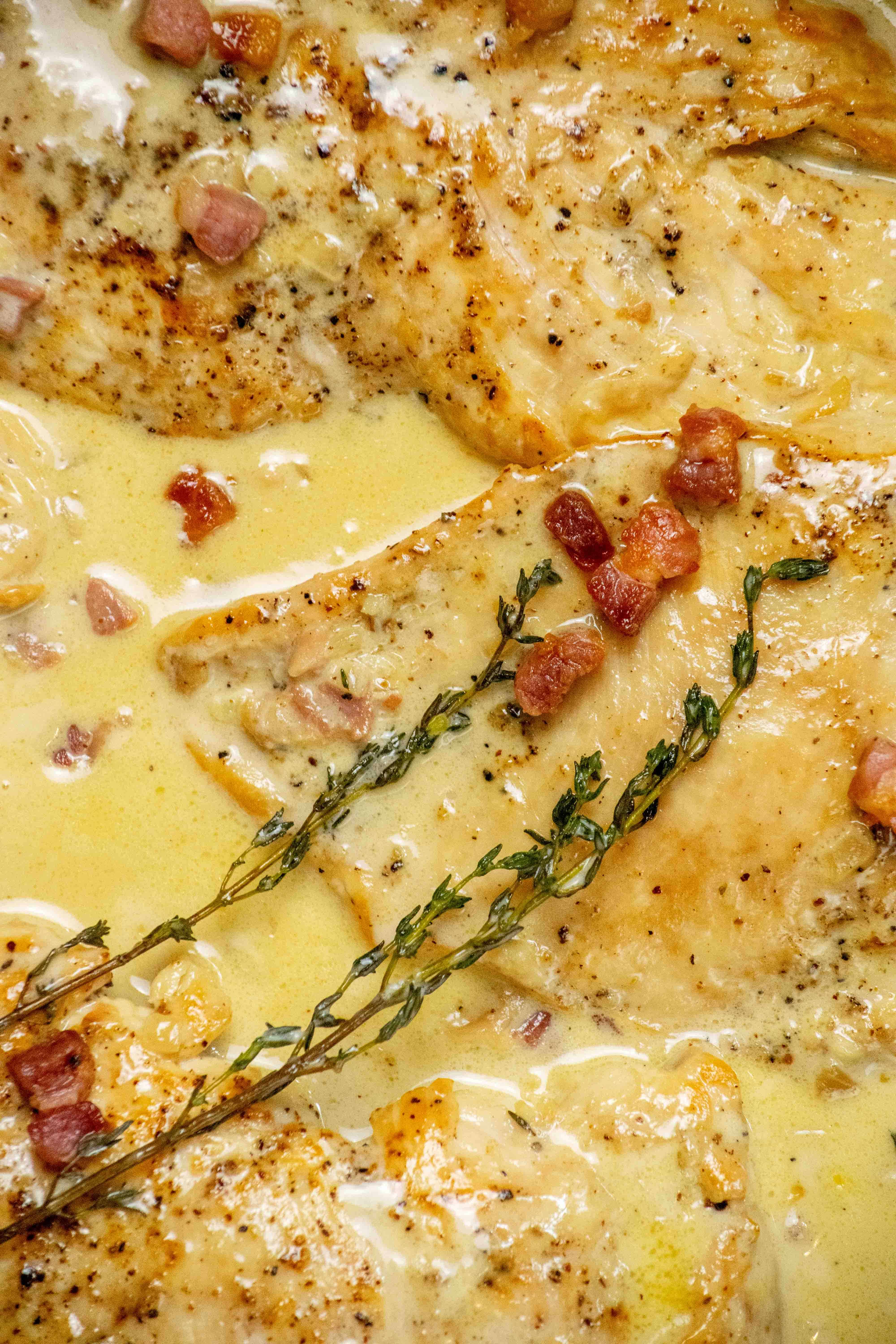 Tuscan Pancetta Chicken Breast in Garlic Cream Sauce : Jawns I Cooked