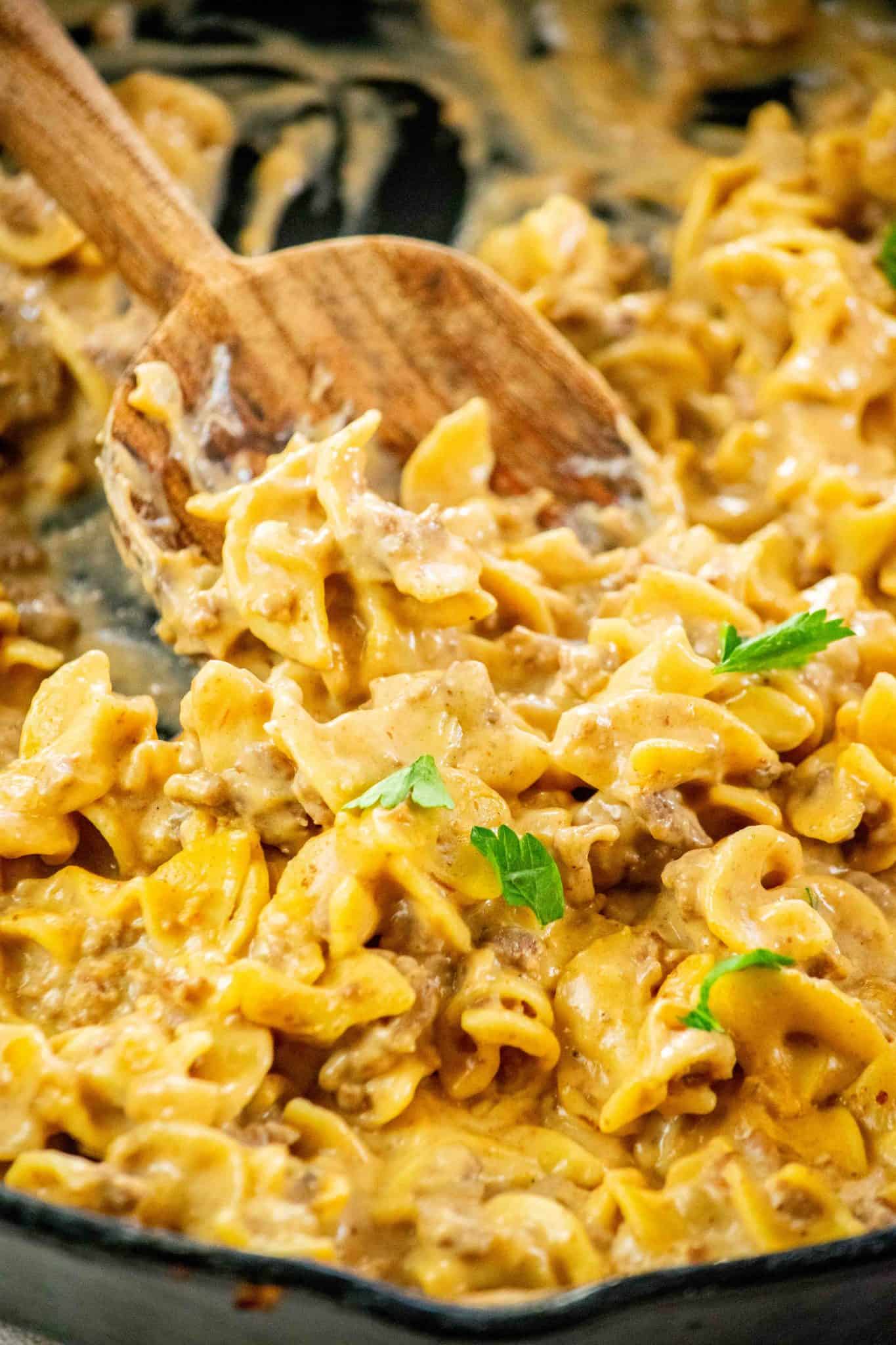 Best Homemade Creamy Beef Stroganoff Hamburger Helper Recipe : Jawns I ...