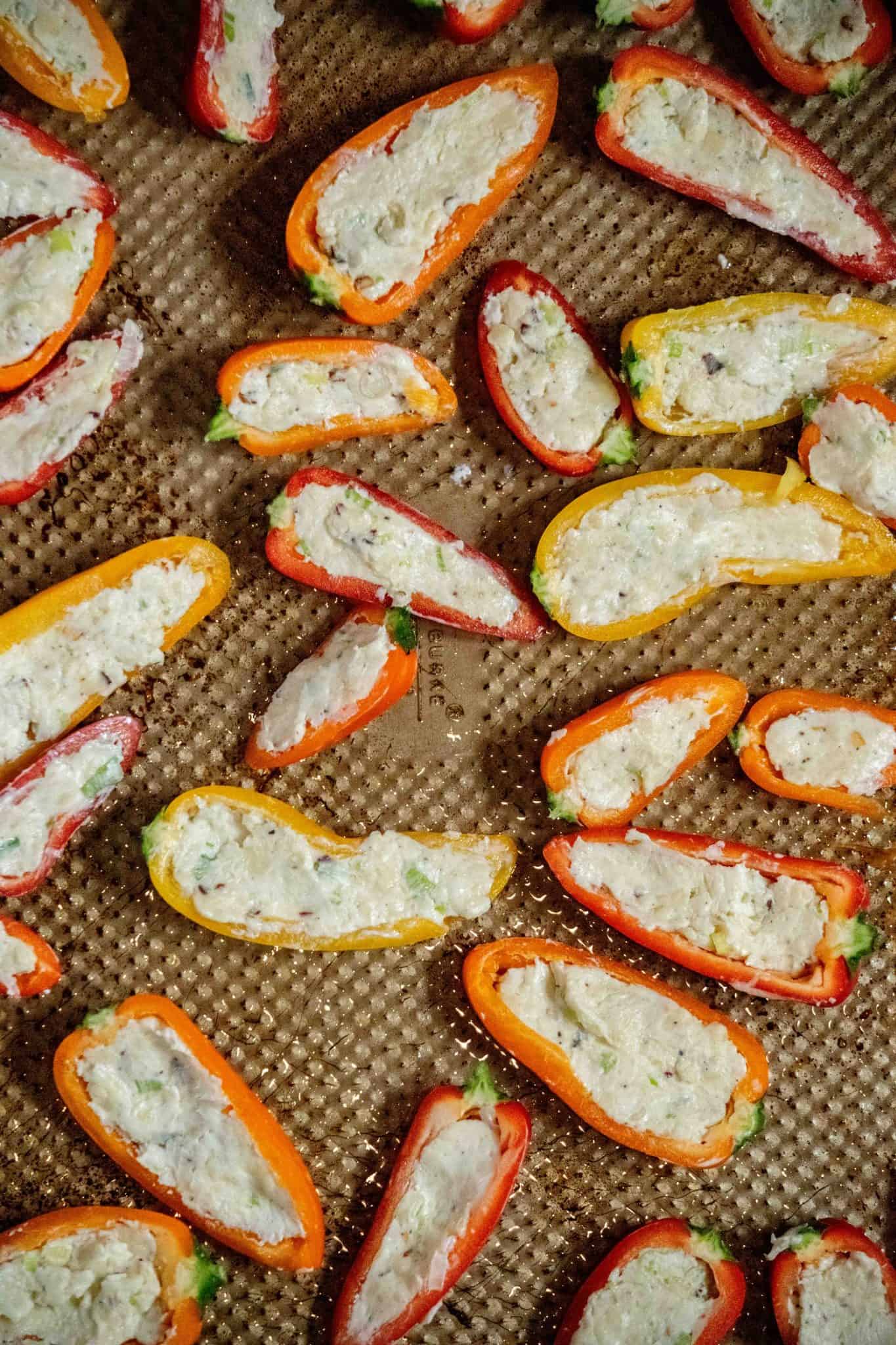 Stuffed Mini Peppers with Cheddar : Jawns I Cooked