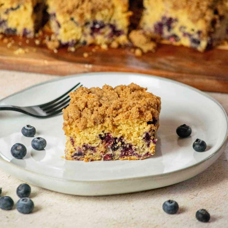 Easy Classic Blueberry Buckle Coffee Cake Recipe : Jawns I Cooked
