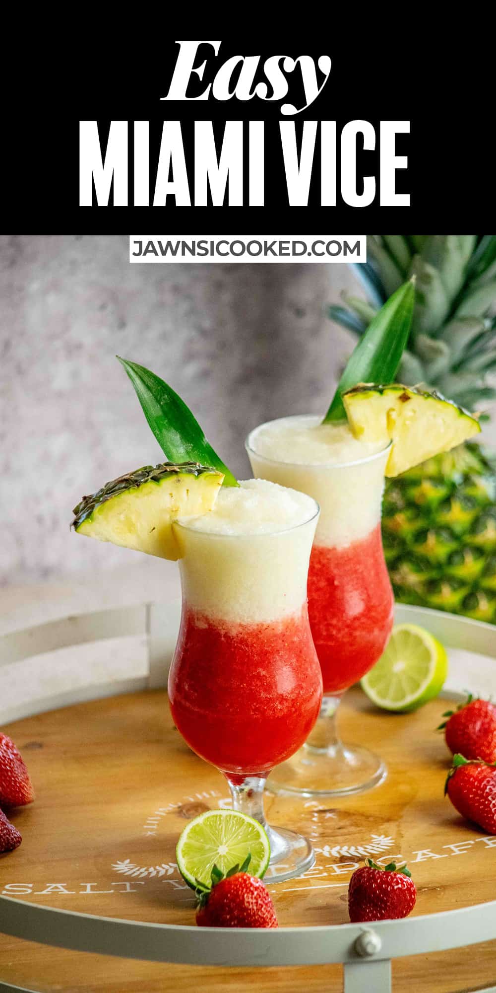 Miami Vice Drink Recipe (Recipe for 2) : Jawns I Cooked