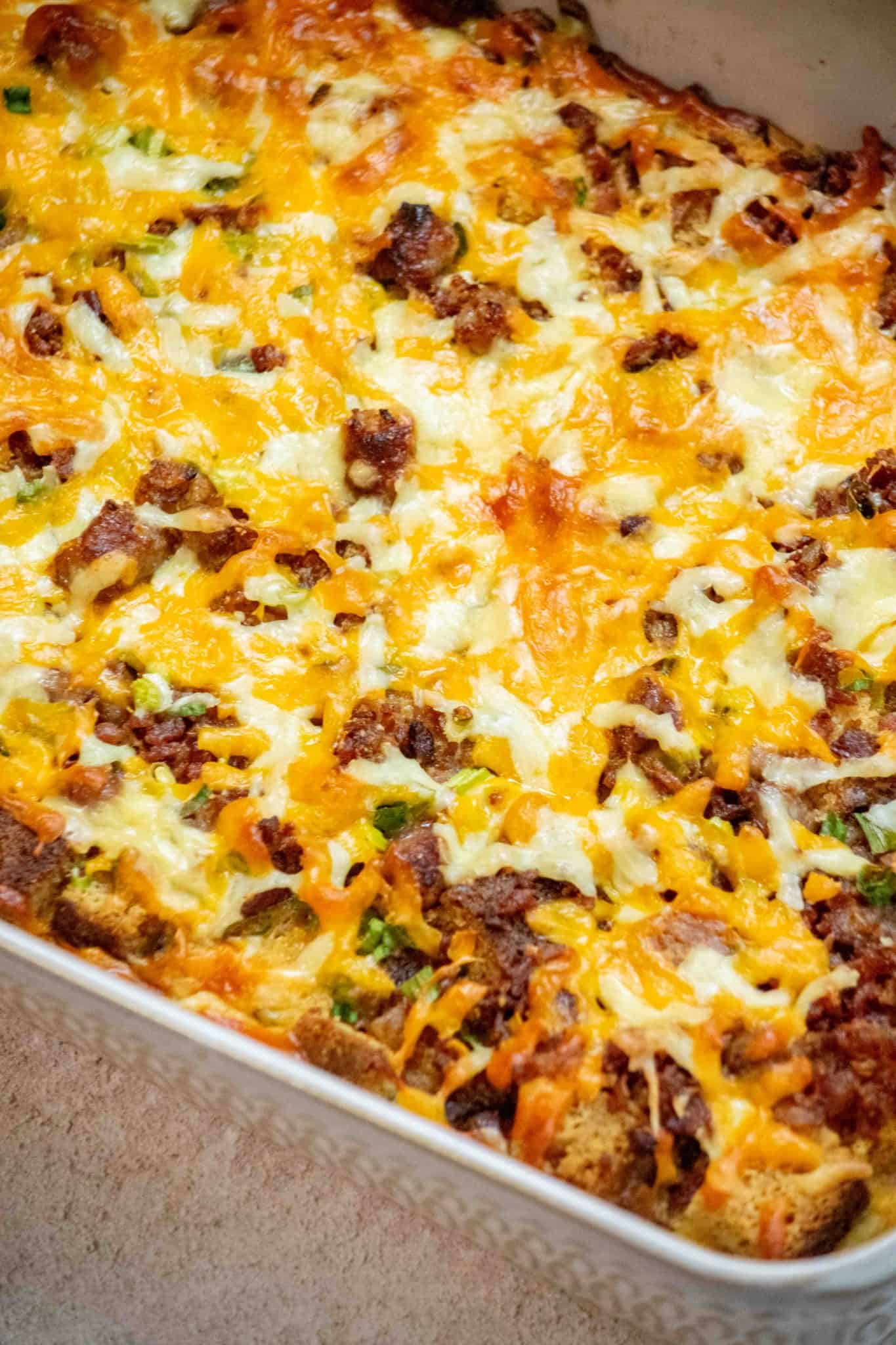 Sausage, Bacon and Egg Cornbread Breakfast Casserole : Jawns I Cooked