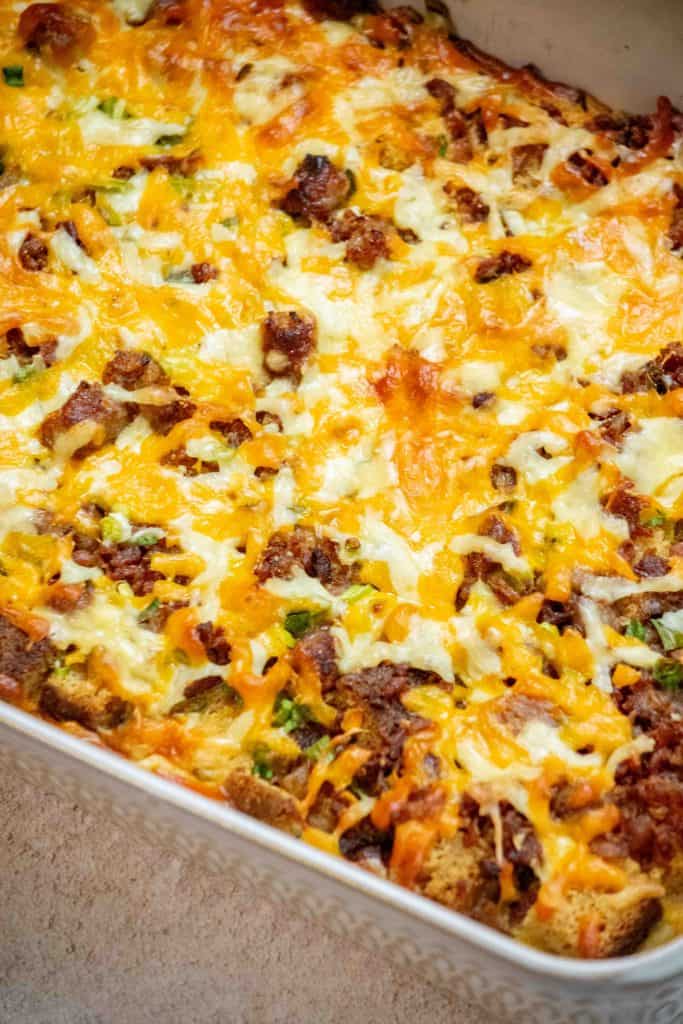 Sausage, Bacon and Egg Cornbread Breakfast Casserole : Jawns I Cooked