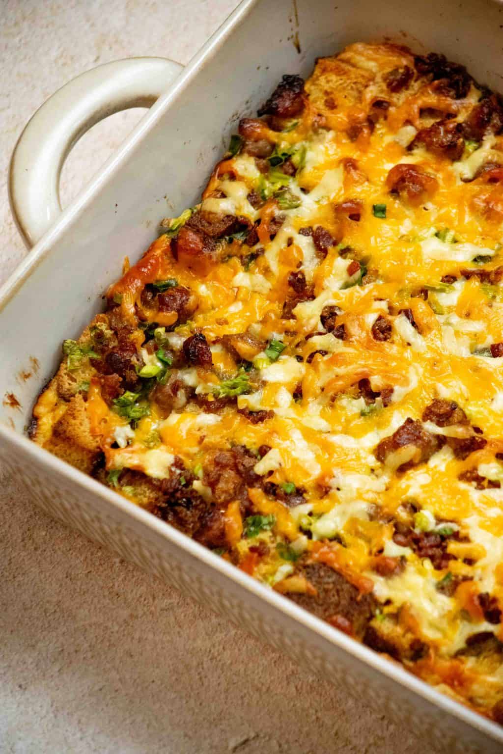 Sausage, Bacon and Egg Cornbread Breakfast Casserole : Jawns I Cooked