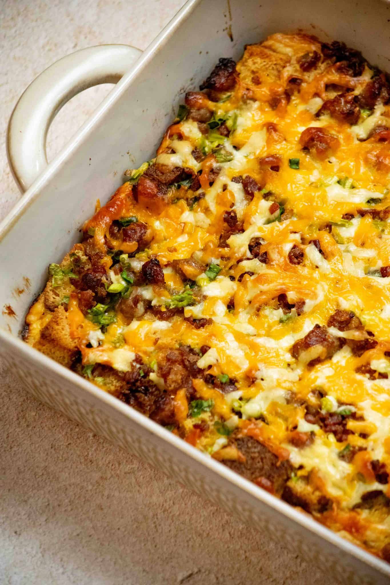 Sausage, Bacon and Egg Cornbread Breakfast Casserole : Jawns I Cooked