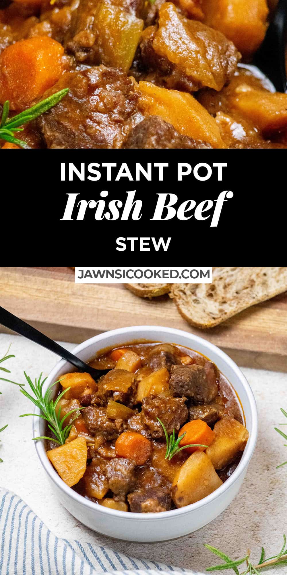 Instant Pot Irish Beef Stew (Easy Pressure Cooker Recipe) : Jawns I Cooked