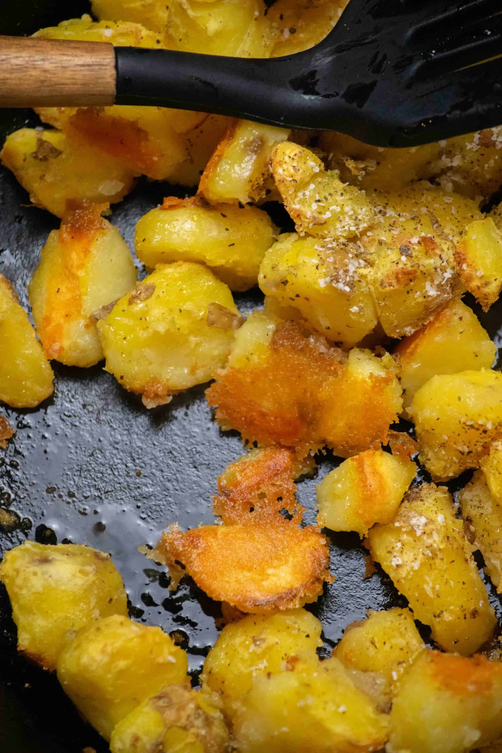 Best Ever Easy Crispy Roasted Duck Fat Potatoes : Jawns I Cooked