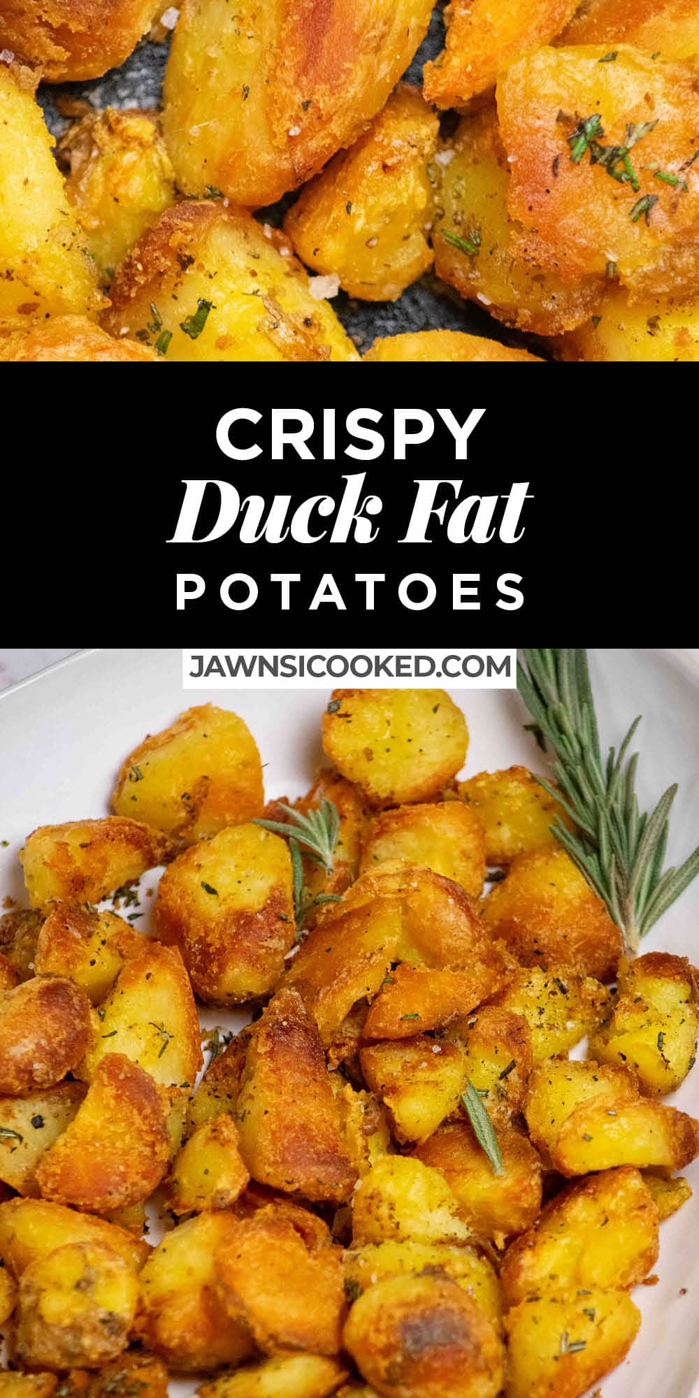 Best Ever Easy Crispy Roasted Duck Fat Potatoes : Jawns I Cooked