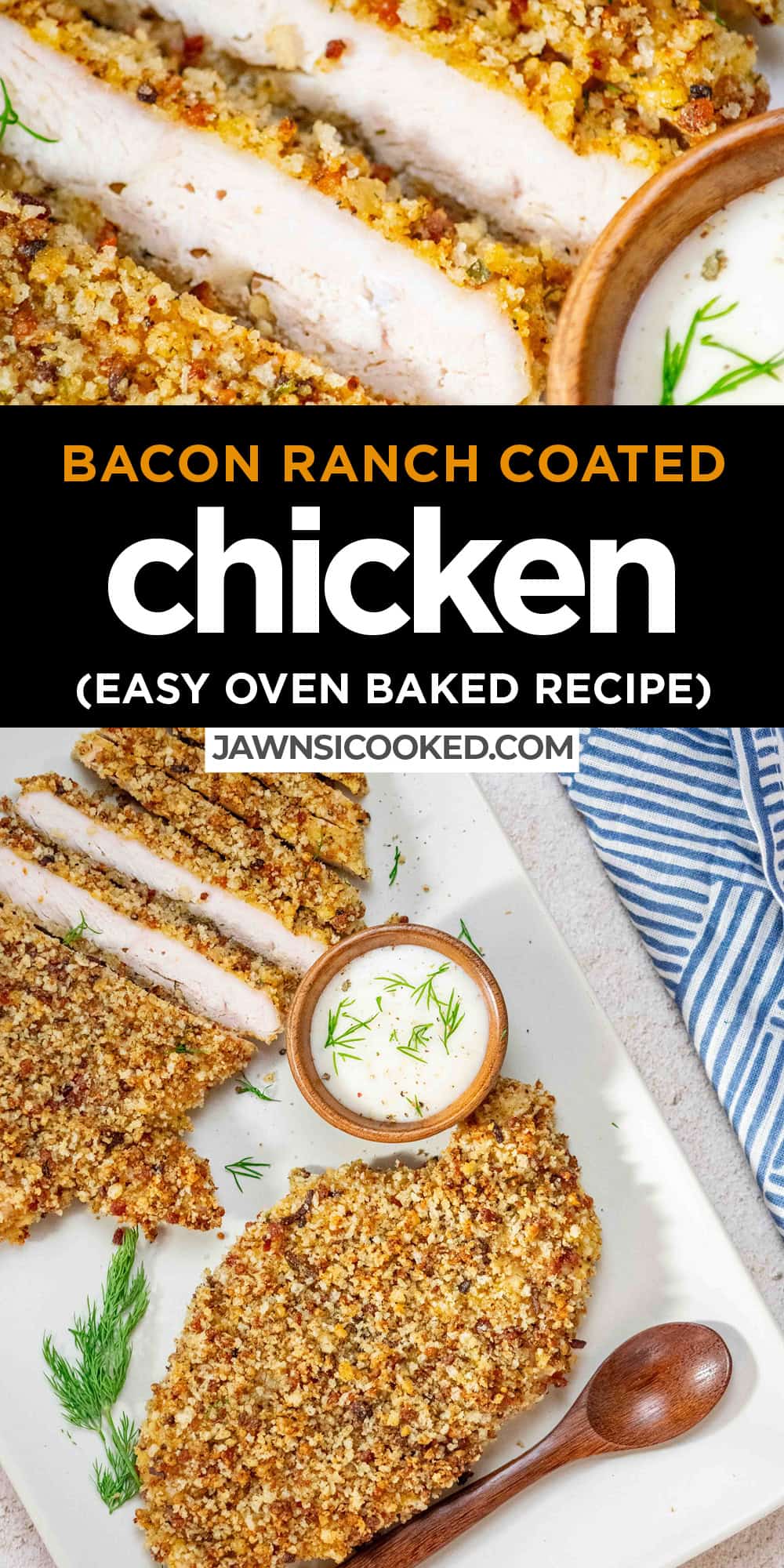 Baked Ranch Chicken Breast with Crunchy Bacon Topping : Jawns I Cooked