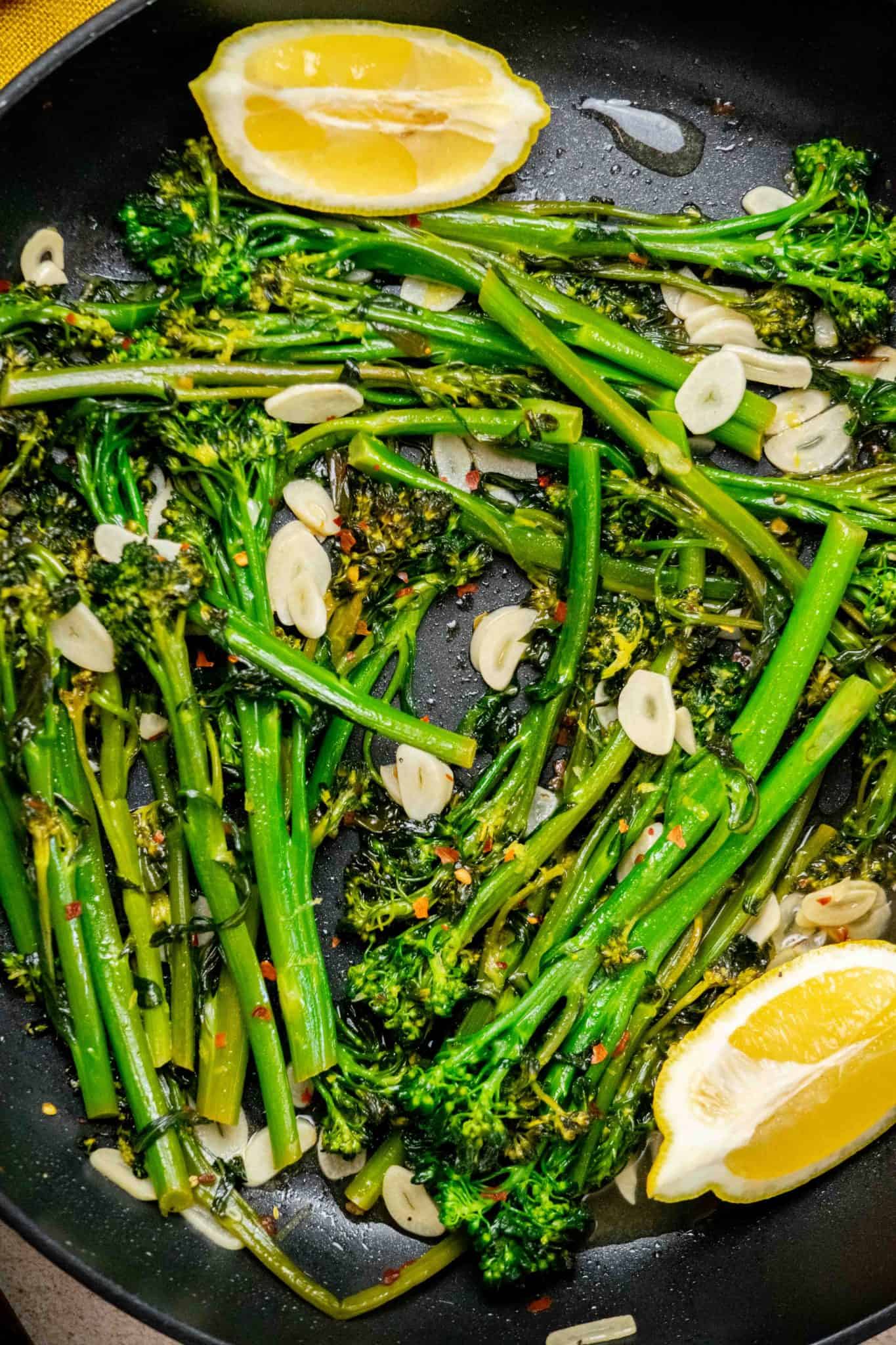 Easy Garlicky Sauteed Broccolini with Lemon Recipe : Jawns I Cooked