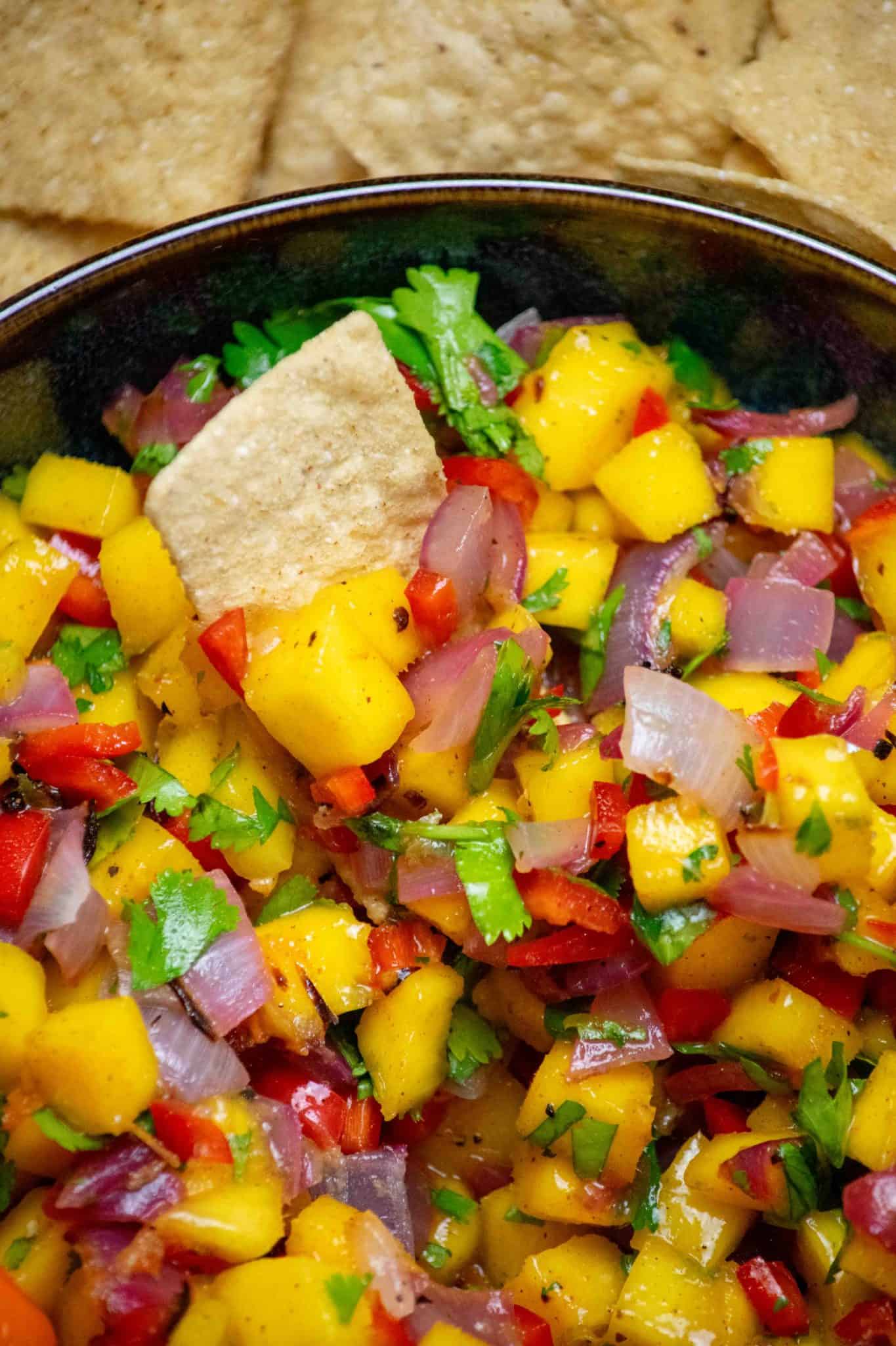 Easy Homemade Fresh and Spicy Mango Habanero Salsa : Jawns I Cooked